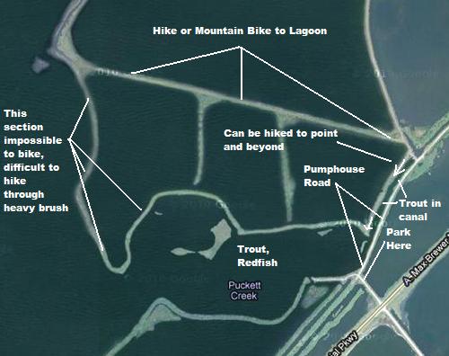 Merritt Island Fishing Map