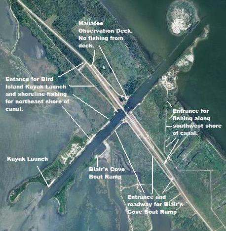 Merritt Island Fishing Map