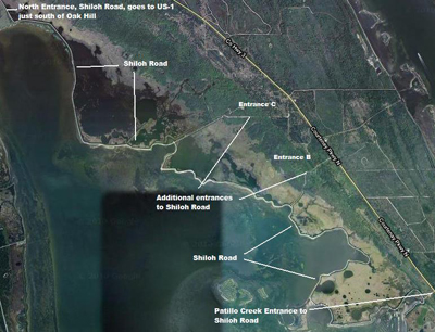 Merritt Island Fishing Map