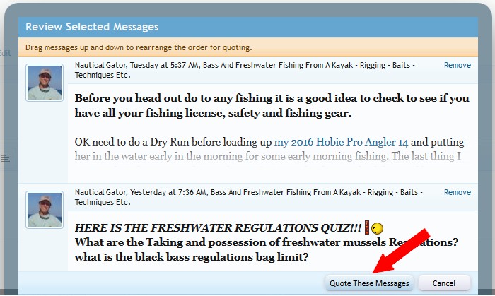 Forum Multiple Quotes
