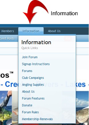 Forum Features & Instructions - Forum Menus, Tabs And Sub Menus ...